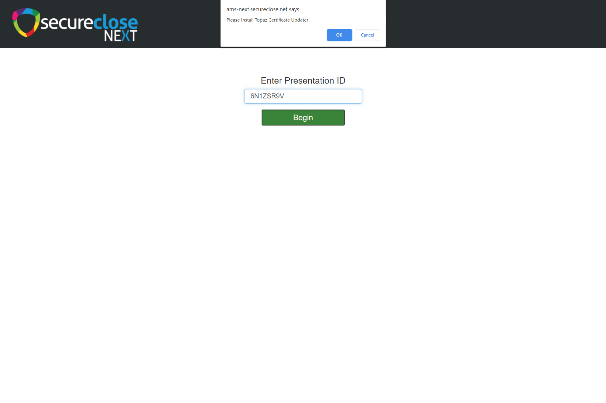 Updating the Topaz Signature Tablet Certificate – SecureClose