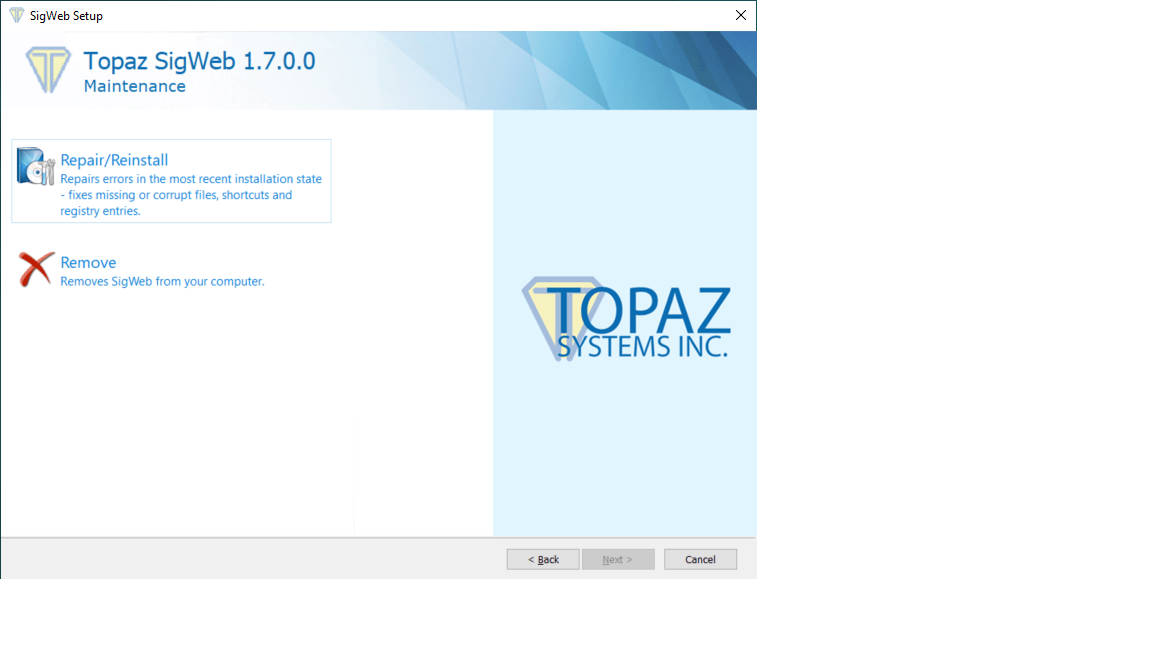 Updating the Topaz Signature Tablet Certificate – SecureClose